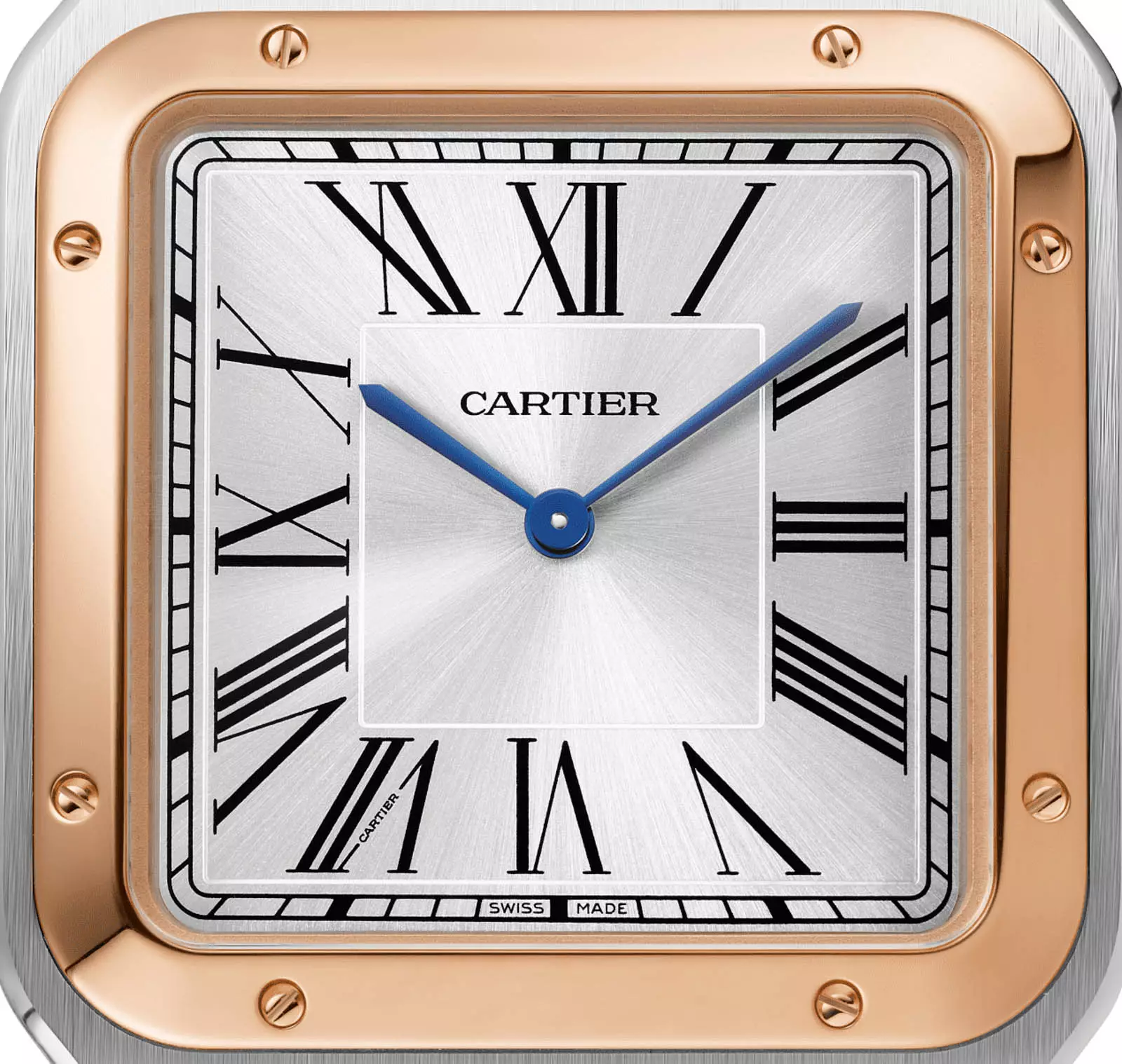 Cartier Santos-Dumont XL 2020 yil uchun qo'lda ishlaydigan shamol soatlari endi po'latdan 18413_1