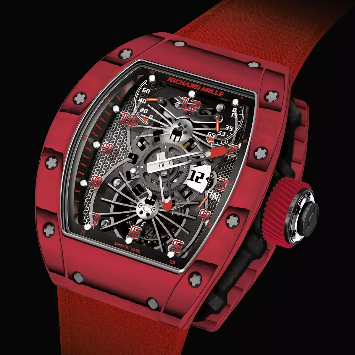 Обмежена серія годинників Richard Mille RM 022 Tourbillon Aerodyne Dual Time 'Red-White-Blue' 1849_2