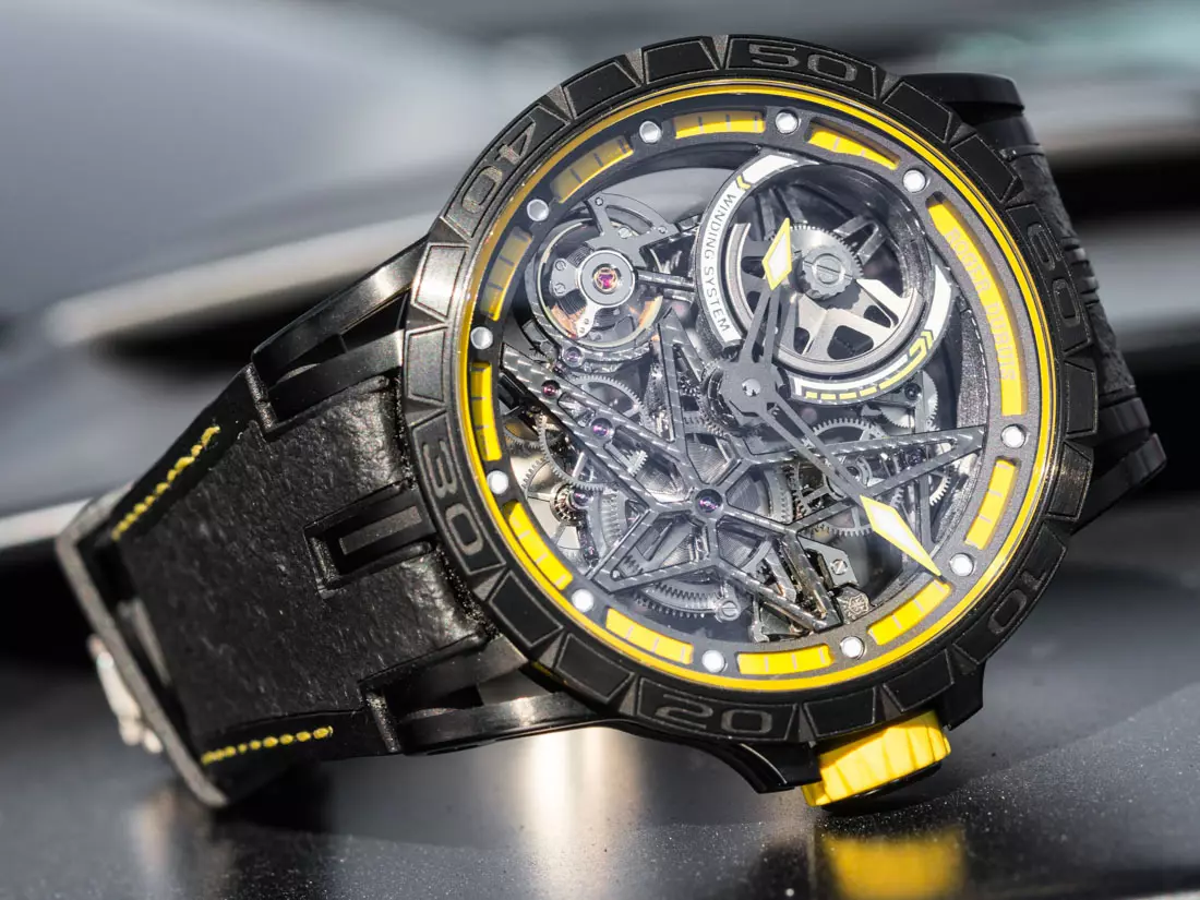 Roger Dubuis Excalibur Spider Pirelli အလိုအလျောက် အရိုးစု နာရီ လက်ဆွဲ 18666_1