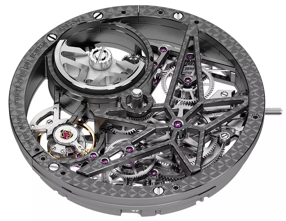 Roger Dubuis Excalibur Spider Pirelli အလိုအလျောက် အရိုးစု နာရီ လက်ဆွဲ 18666_13