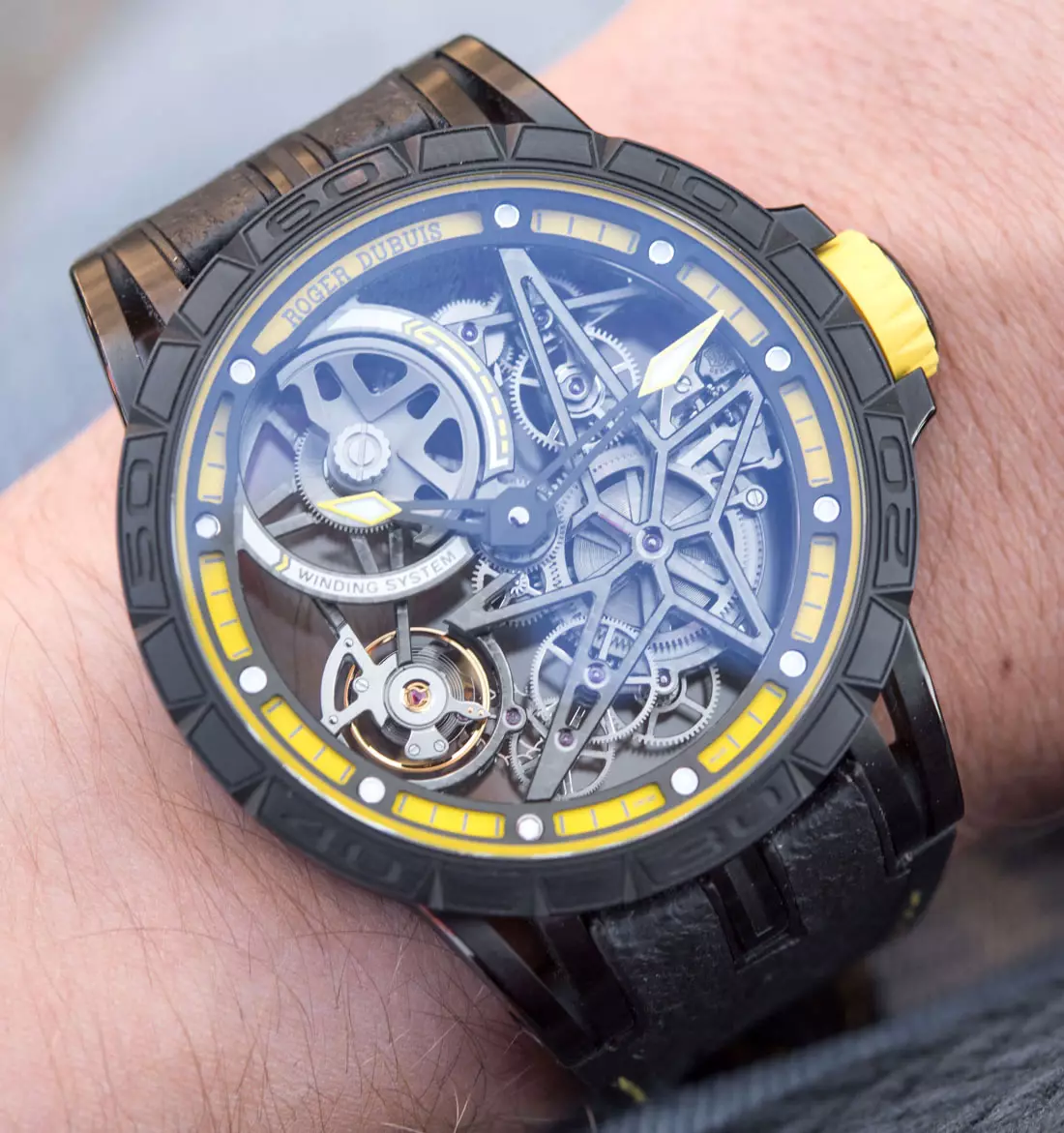 Roger Dubuis Excalibur Spider Pirelli အလိုအလျောက် အရိုးစု နာရီ လက်ဆွဲ 18666_16