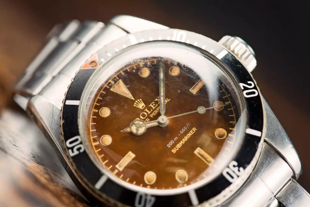 Rolex Submariner 'Big Crown' Tropical Dial Ref. 6538 Watch With A Long History (An A James Bond 007 Connection)