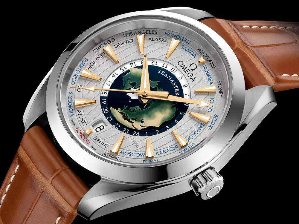 Ročna ura Omega Seamaster Aqua Terra Worldtimer Master Chronometer Platinum 19008_1