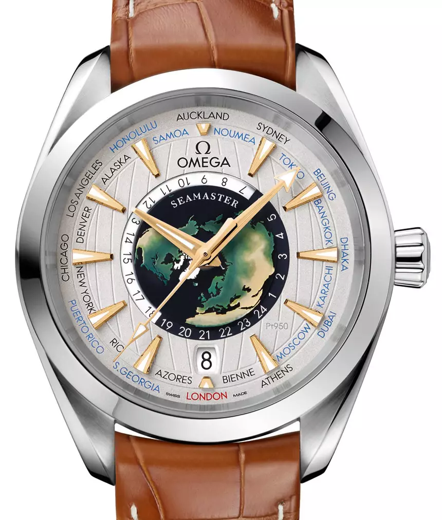 Ročna ura Omega Seamaster Aqua Terra Worldtimer Master Chronometer Platinum 19008_13