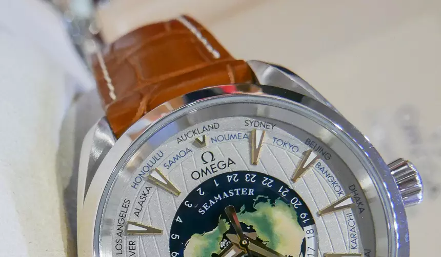 Omega Seamaster Aqua Terra Worldtimer Master Chronometer Platinum Reloj práctico 19008_9