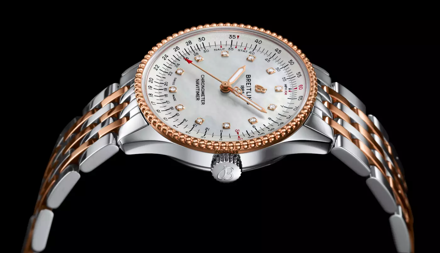 Breitling اولین مجموعه ساعت های Navitimer Automatic 35 برای زنان را معرفی کرد 19600_2