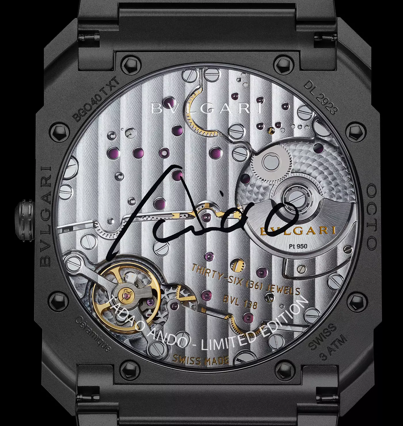 بولغري تطرح لأول مرة ساعة محدودة الإصدار Octo Finissimo Tadao Ando Watch 20153_4