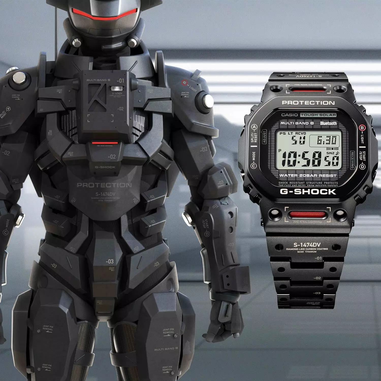 Casio frumsýnir G-Shock GMW-B5000-TVA1 'Virtual Armor' úrið 20556_1