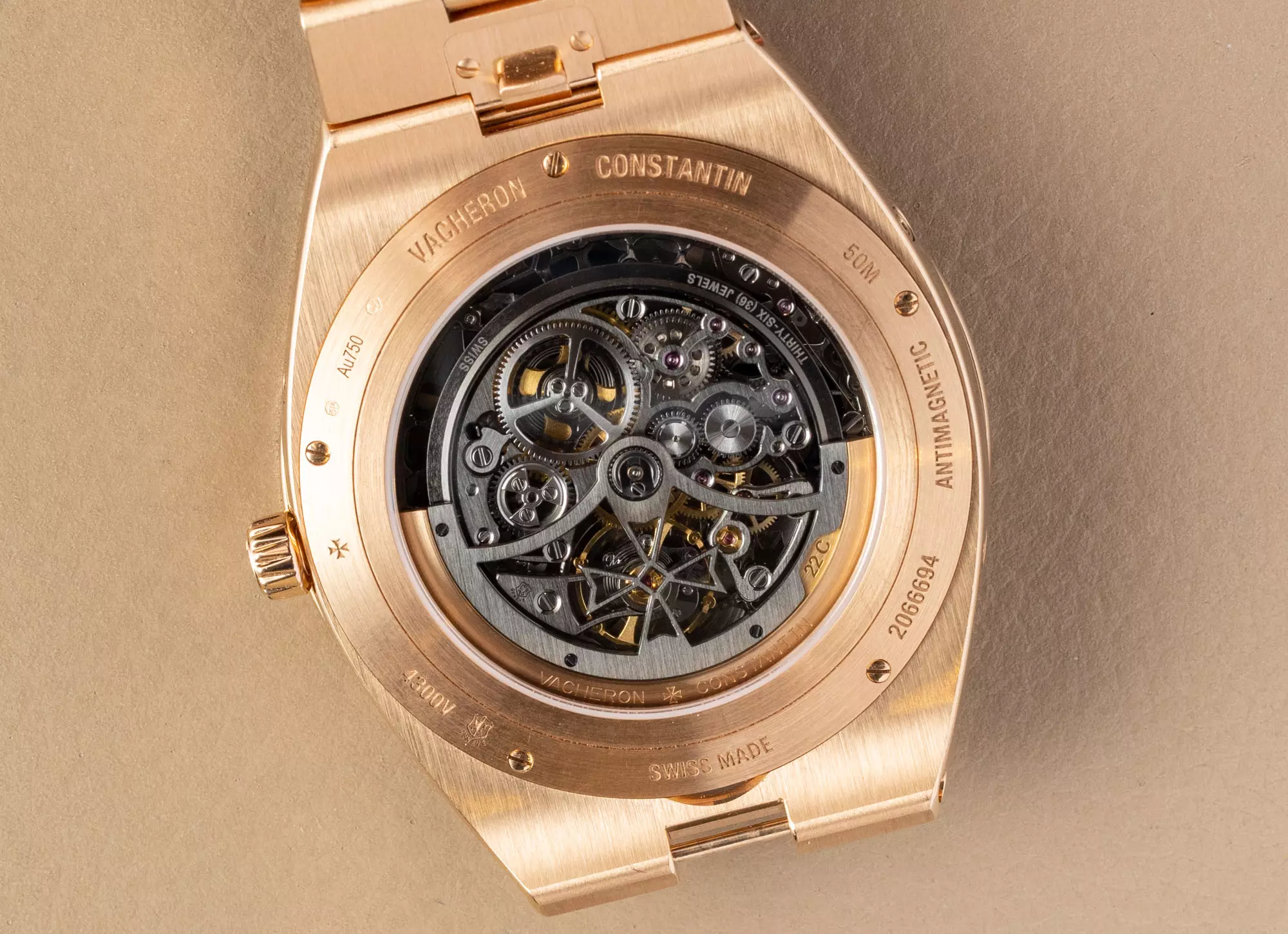 Manja: Vacheron Constantin Overseas Kalendala Yosatha Ultra-Thin Skeleton 18k Rose Gold Watch 2153_3