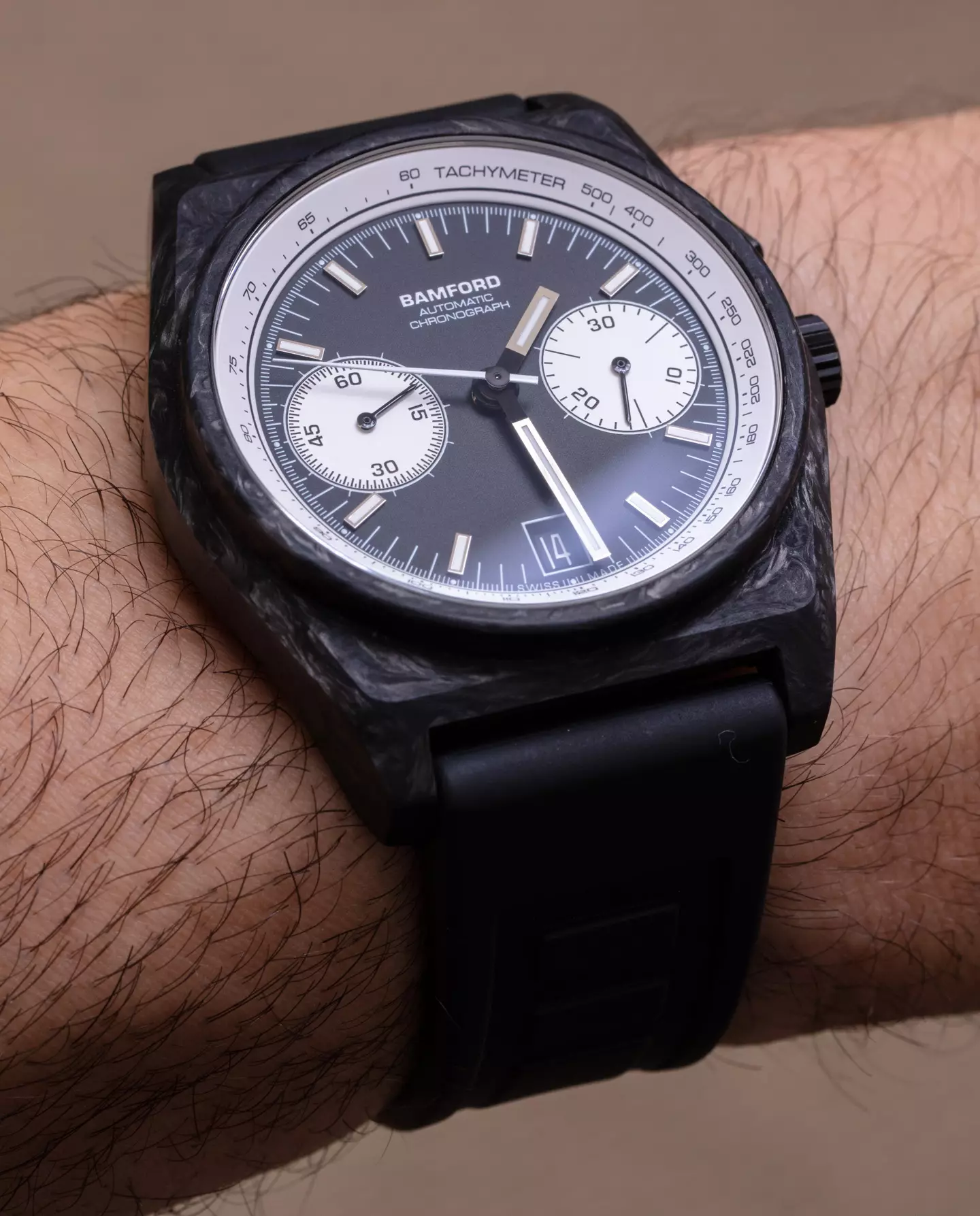 Ժամացույցի ակնարկ. Bamford B347 Automatic Monopusher Chronograph 2161_4