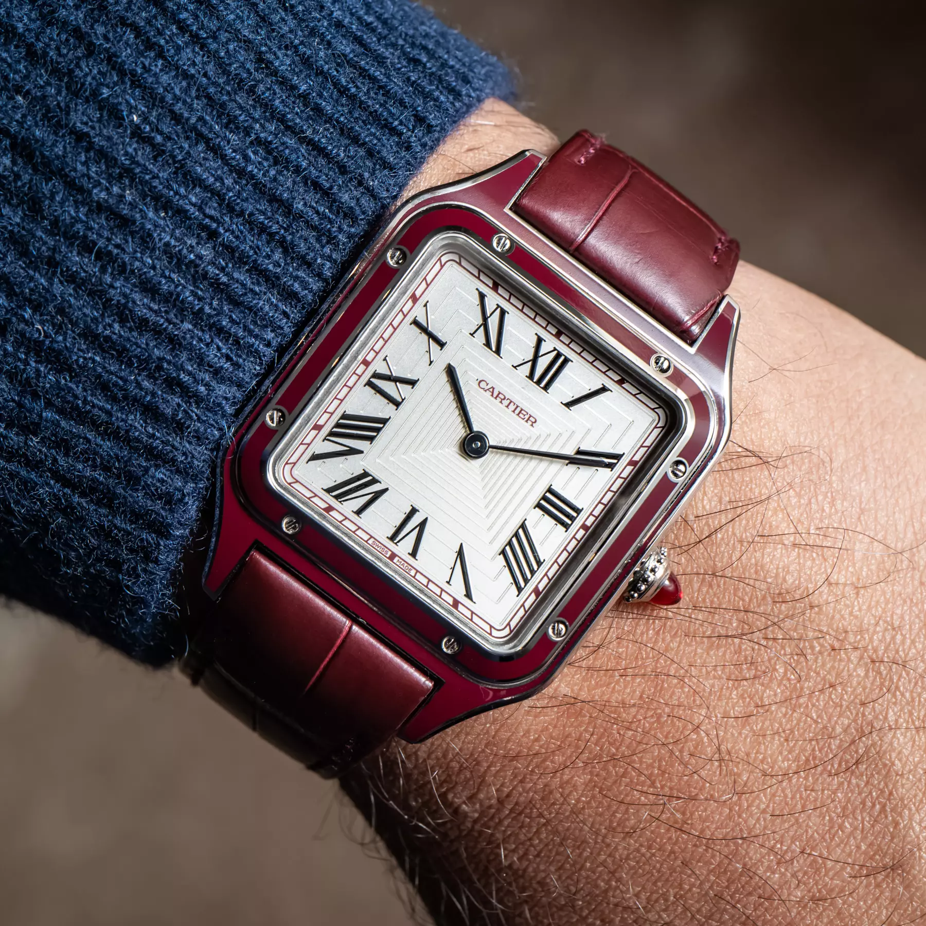Praktyczne: zegarki Cartier Santos-Dumont z nową ramką lakieru 2168_1