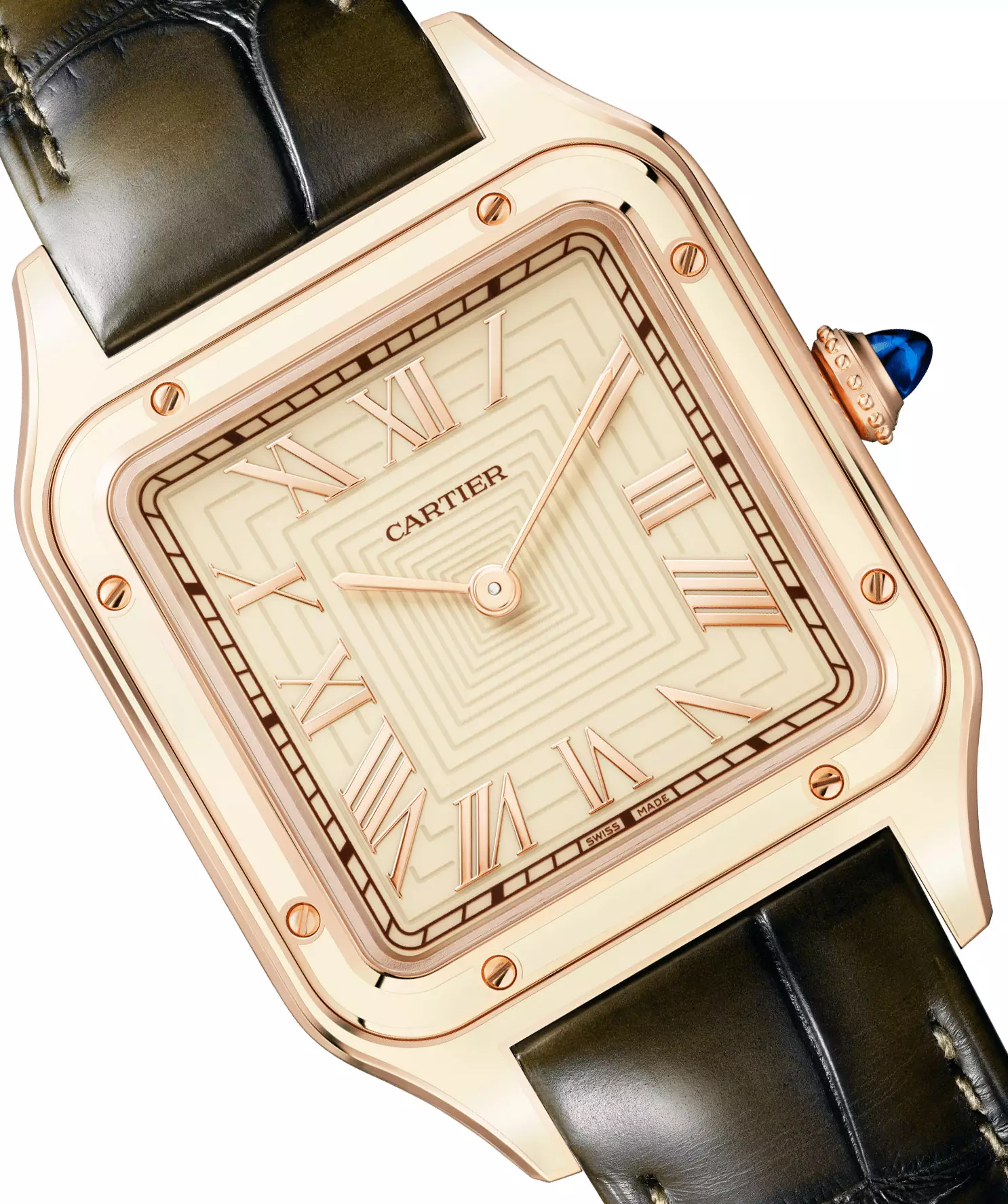 Practic: ceasuri Cartier Santos-Dumont cu ramă lăcuită nouă 2168_3