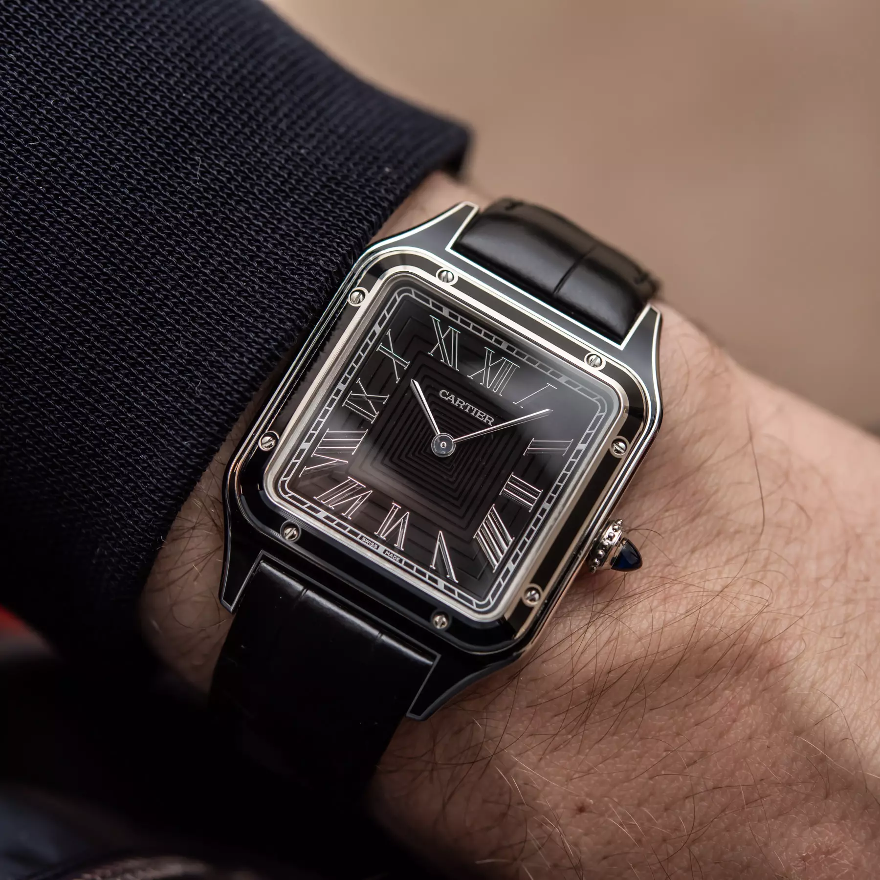 Praktika: Cartier Santos-Dumont laikrodžiai su nauju lakuotu rėmeliu 2168_6