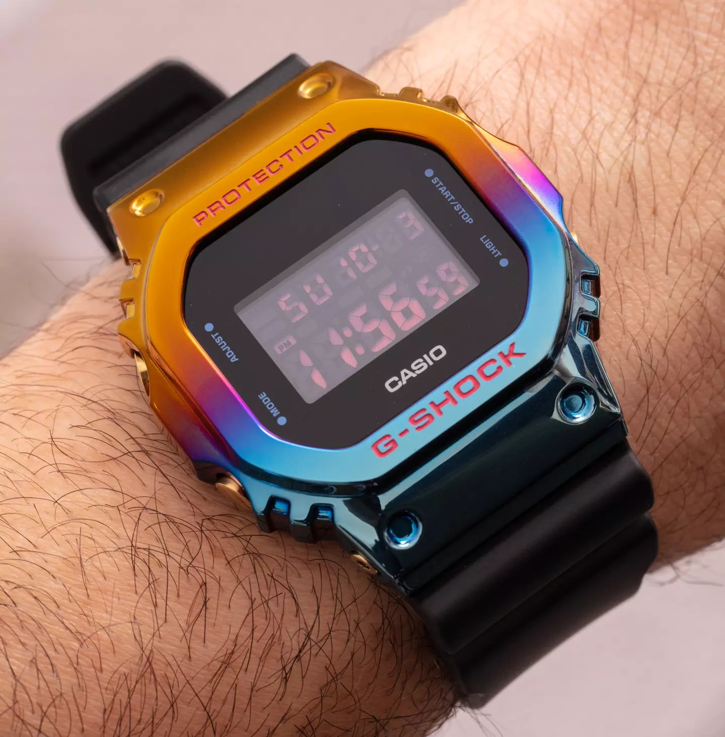 Praktinis laikrodis: Casio G-Shock GM5600SN-1 „Tokyo Nights“ vaivorykštinis laikrodis 2208_3