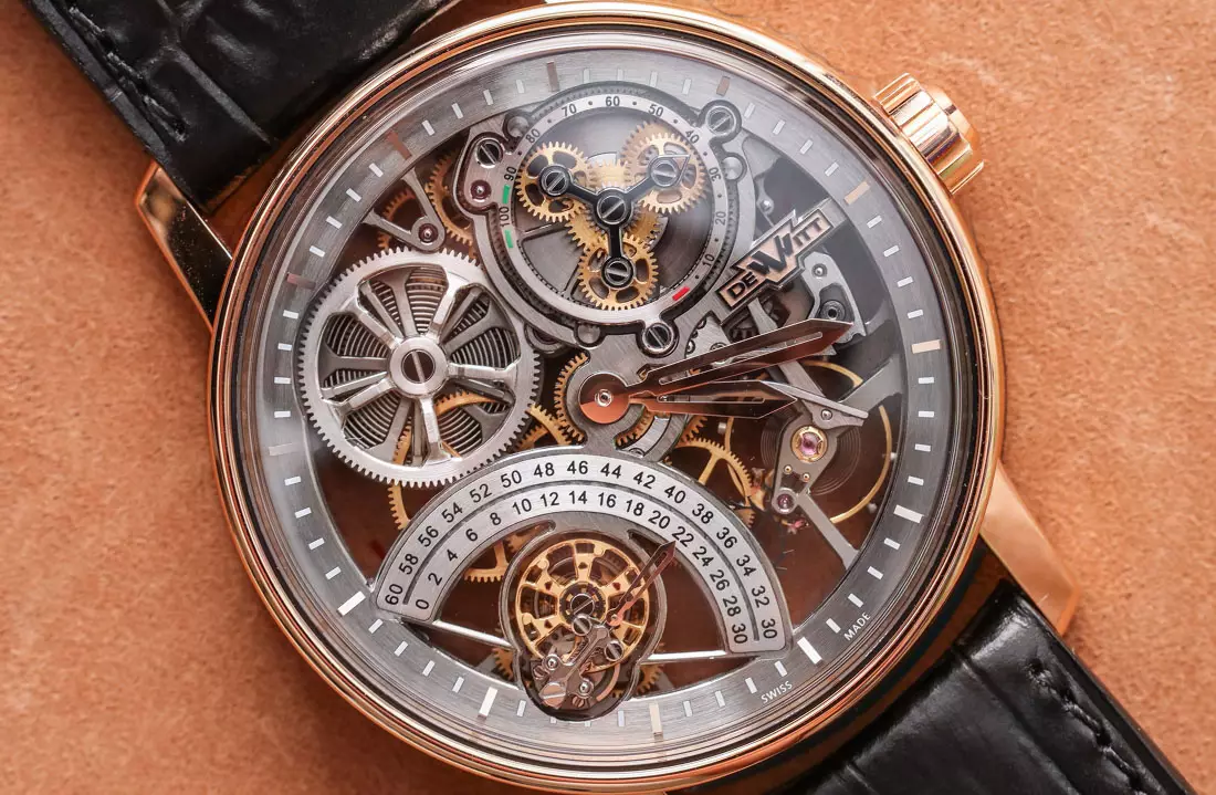 DeWitt Academia Skeleton Bi-Retrograde Watch Ongororo | Peji 2 ye2 22891_4