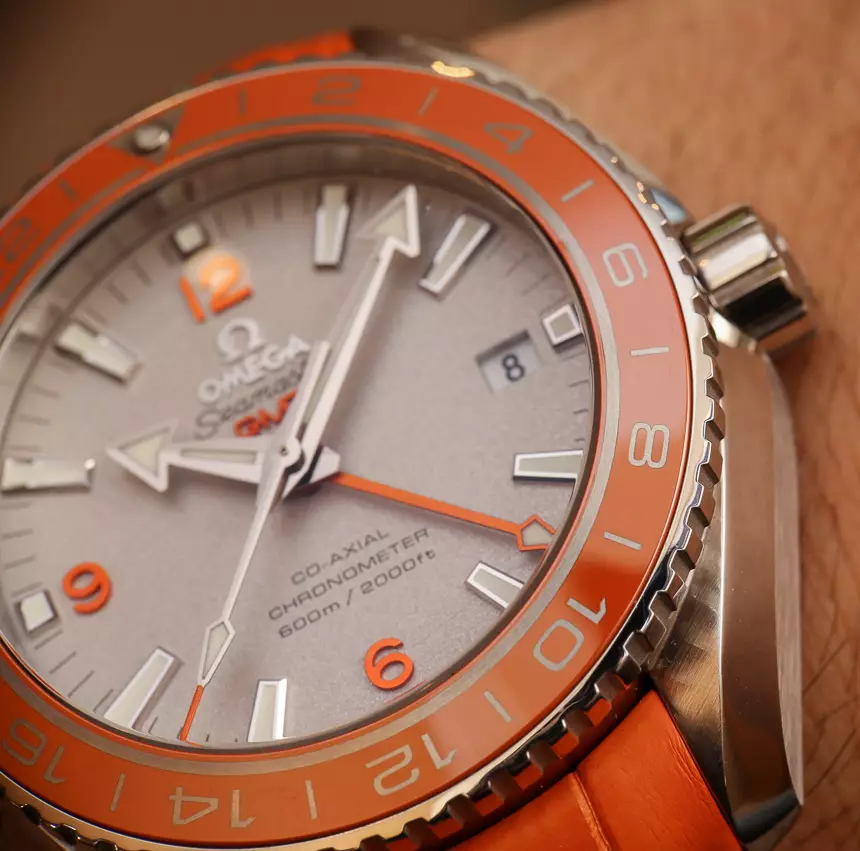 Omega Seamaster Planet Ocean GMT Orange Ceramic Watch Mu Platinum Hands-On