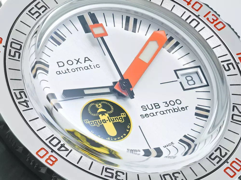 Doxa SUB 300 Searambler 'Silver Lung' Re-Issue Dive Watch 23531_4