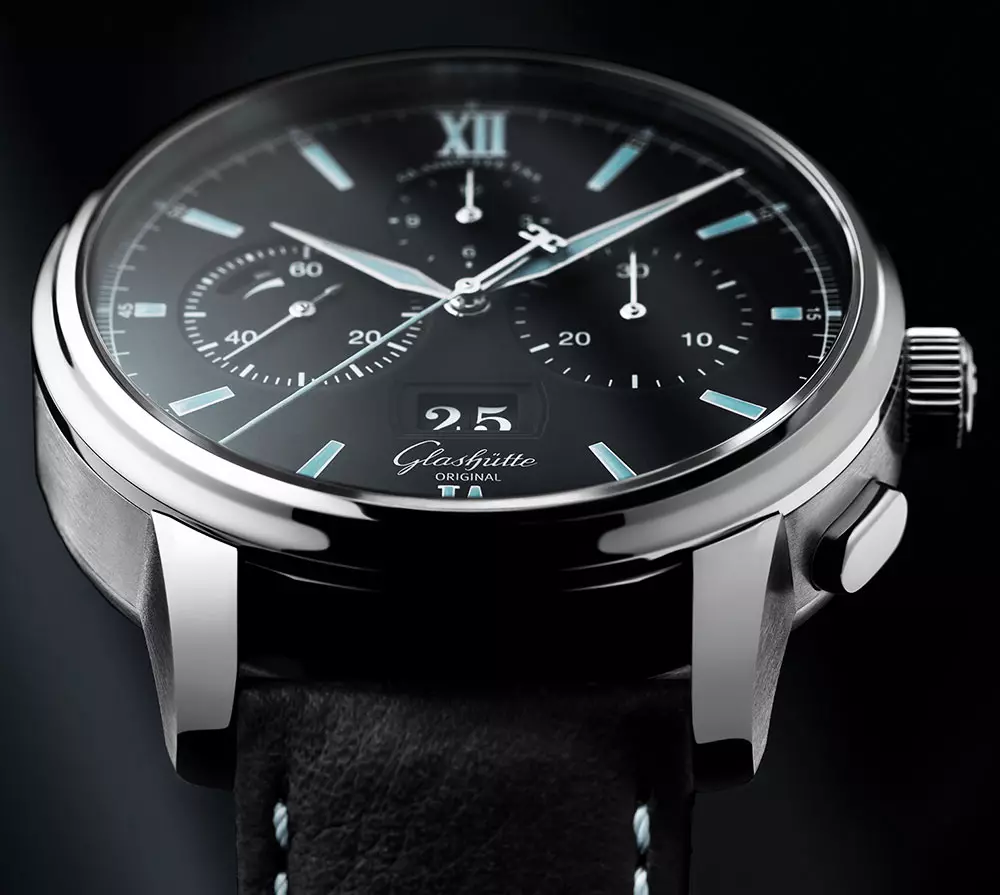 Glashutte-Gwreiddiol-Seneddwr-Cronograff-Panorama-Dyddiad-8