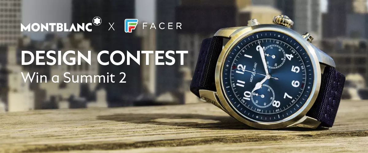 Montblanc X Facer Smartwatch Design Summit 2 Smartwatch Face өчен конкурс 2506_1