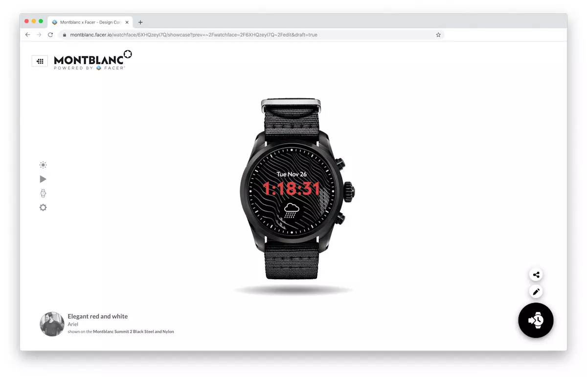 Montblanc X Facer snjallúr hönnunarkeppni fyrir Summit 2 Smartwatch Face 2506_3