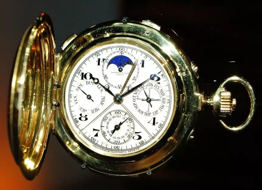 Eine außergewöhnliche Taschenuhr aus 18 K Gelbgold mit 10 Komplikationen, Carillon-Minutenrepetition, Mondphase und ewigem Kalender, die 1948 an Graf Guy de Boisrouvray verkauft wurde