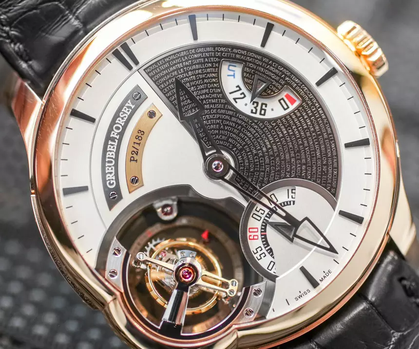 Greubel Forsey Tourbillon Toleo la Sekunde 24 la Kihistoria Inayowasha Mikono 25292_13