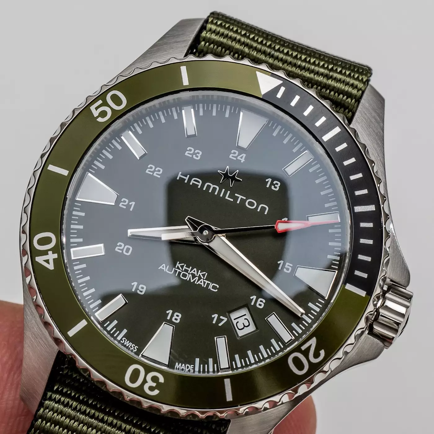 hamilton khaki navy scuba green