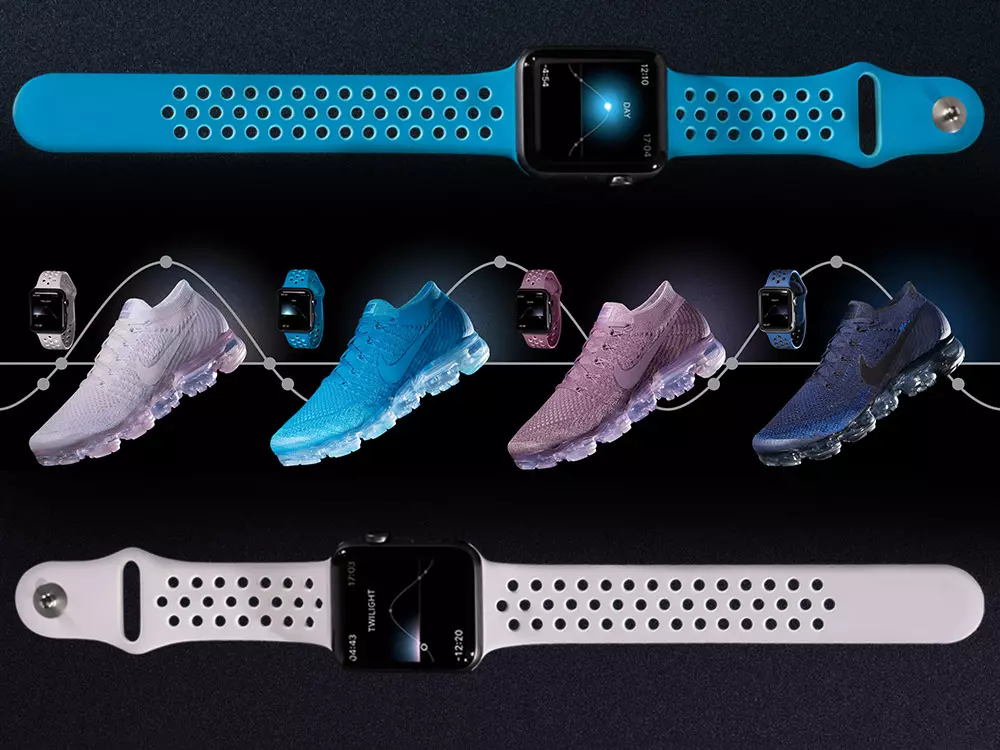 Colors "Day To Night" de les bandes esportives de l'Apple Watch Nike+