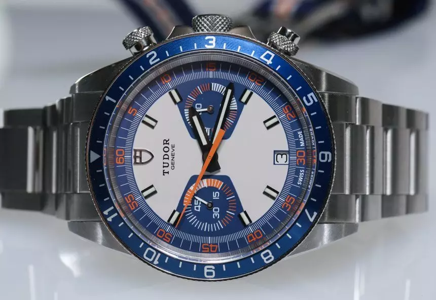 Tudor Heritage Chrono Blue nduweni tampilan retro nanging kabeh kepenak lan linuwih saka jam tangan anyar.