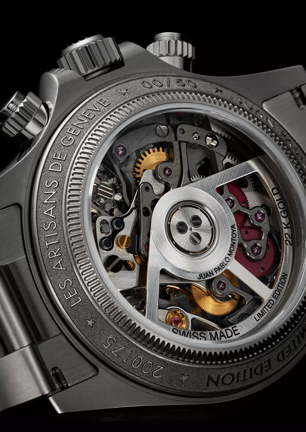 Les Artisans De Genève La Montoya Rolex Daytona ጉዳይ ወደ ኋላ