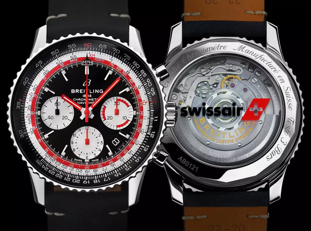 Breitling Navitimer 1 B01 Cronógrafo 43 Edición Swissair Reloj 26464_5