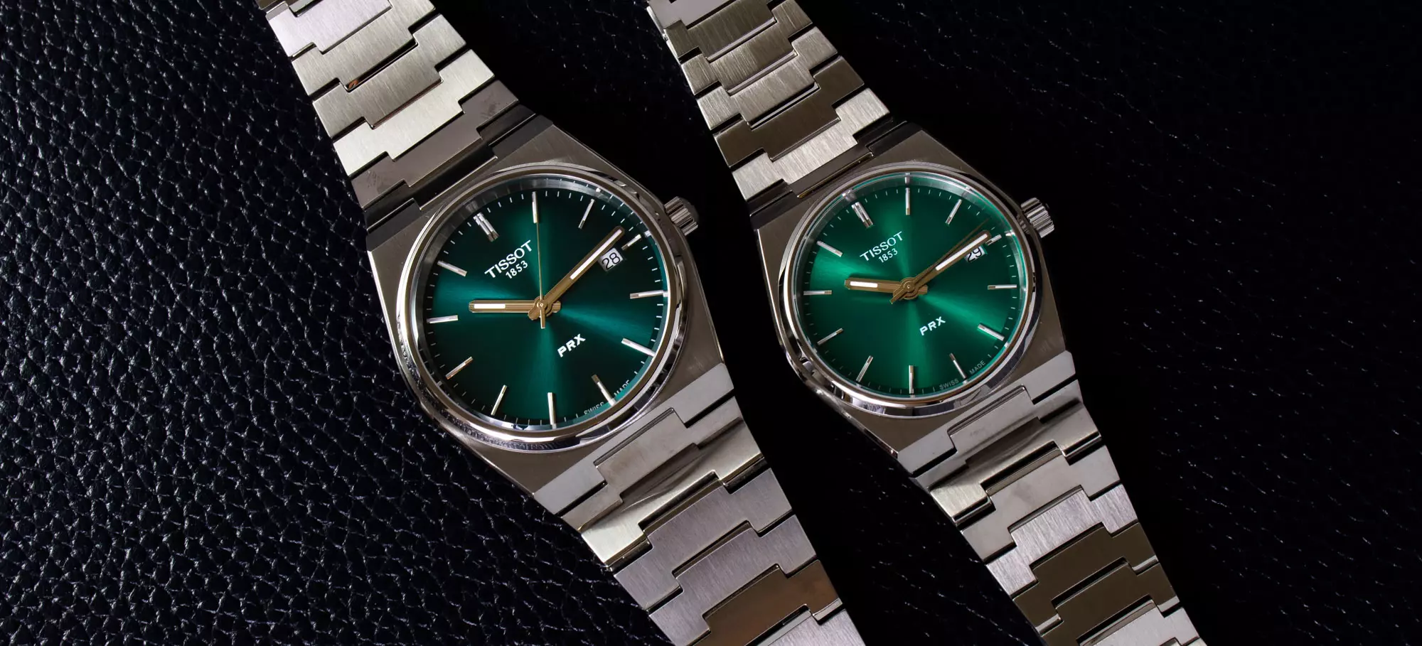 Hands-On: Tissot PRX Green Dial Watches 35 mm vs. 40 mm modeller
