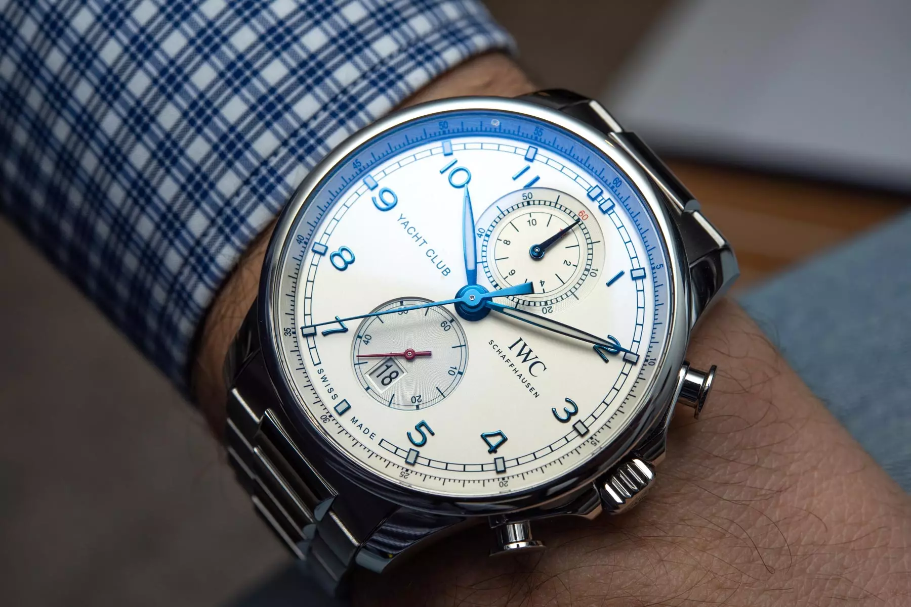 Debut práctico: a colección de cronógrafos IWC Portugieser Yacht Club rediseñado para 2020 27138_6