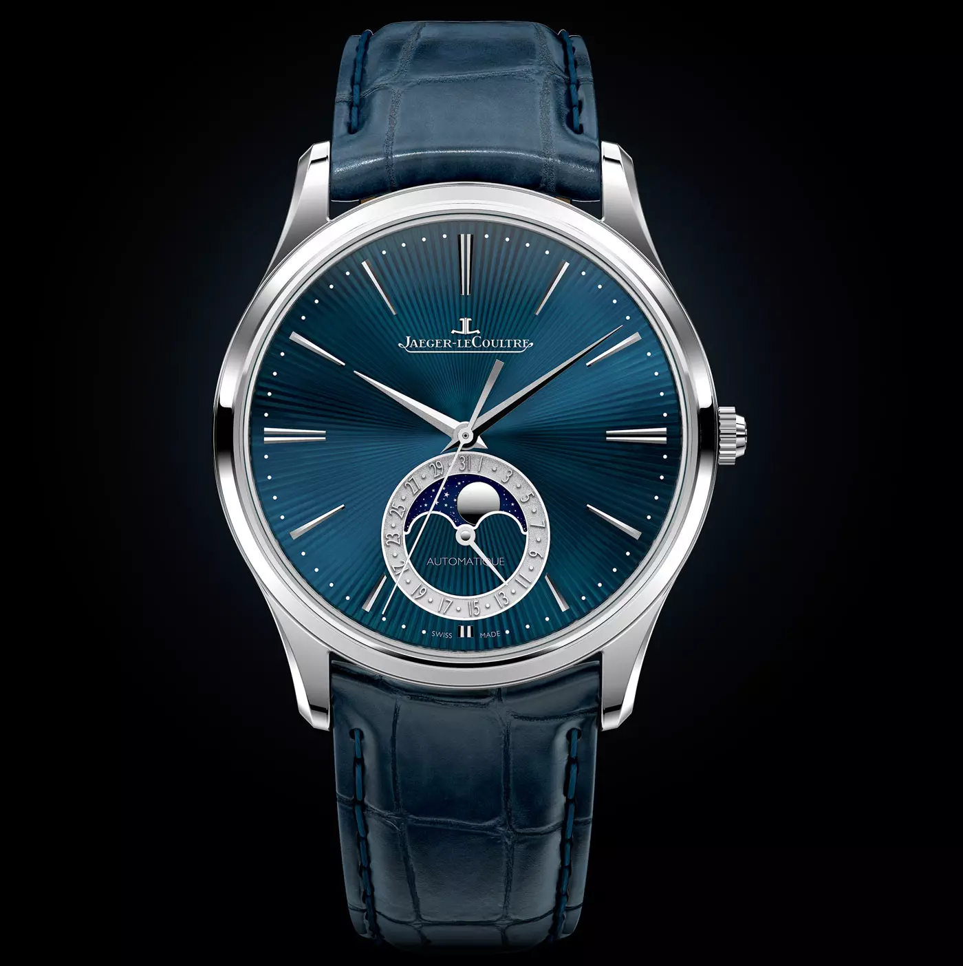 Jaeger-LeCoultre Master itin plonas mėnulio emalio suknelių laikrodis 27280_4