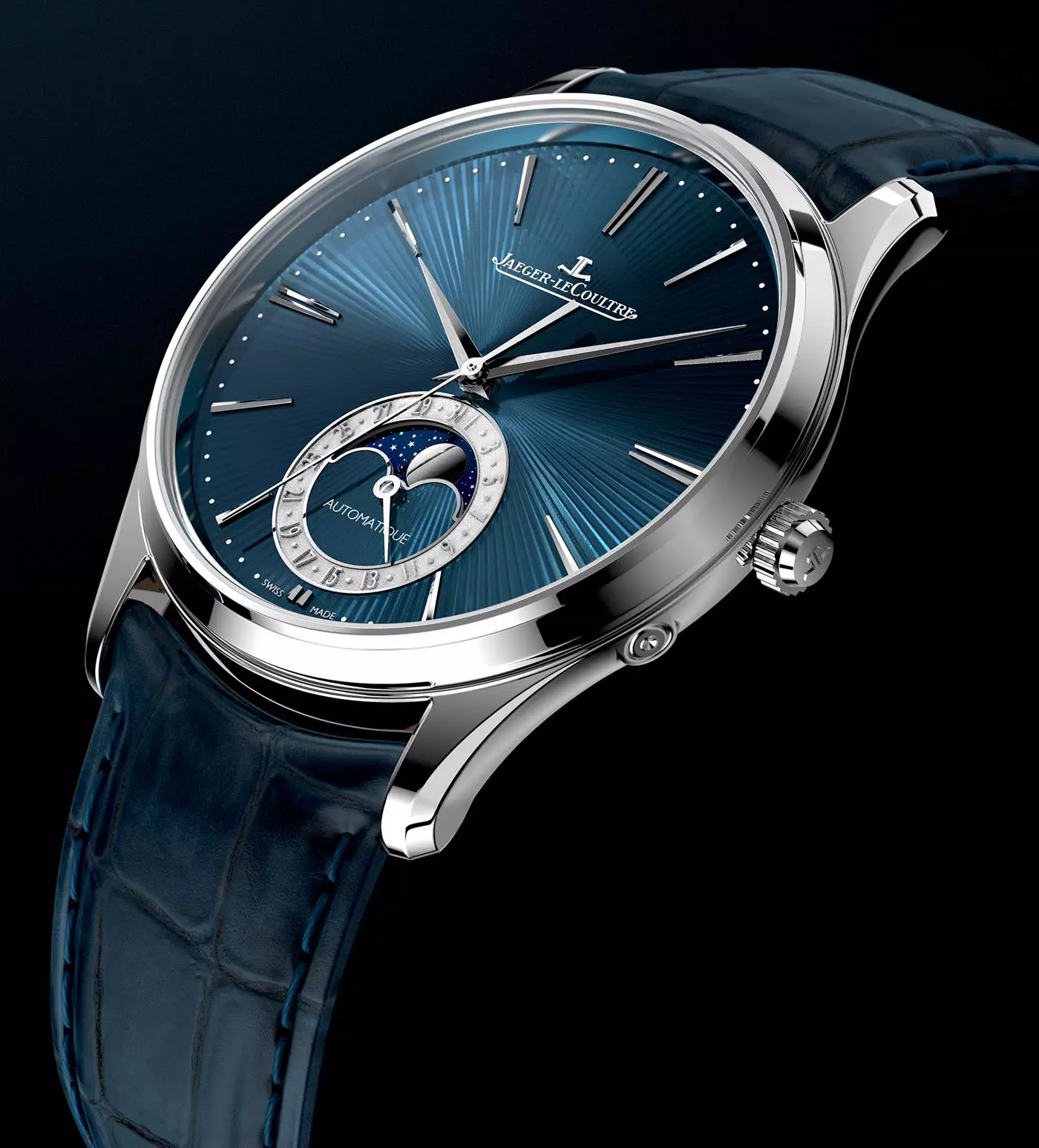 Jaeger-LeCoultre Master itin plonas mėnulio emalio suknelių laikrodis 27280_8