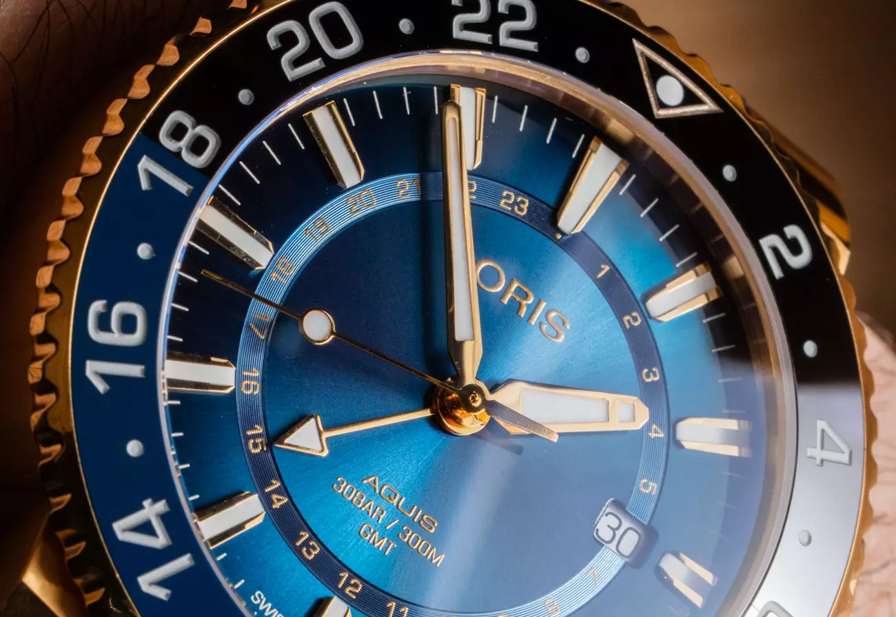 Oris Carysfort Reef Limited-Edition 18k ოქროს საათი ხელები 27859_9