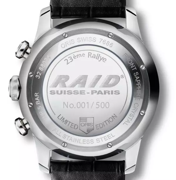 Oris Raid 2013 caseback