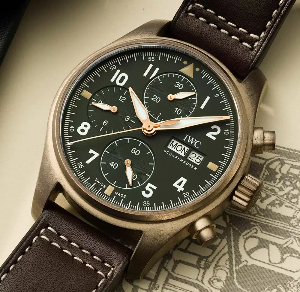 IWC Pilot ká Watch Chronograph Spitfire Bronze 28017_1