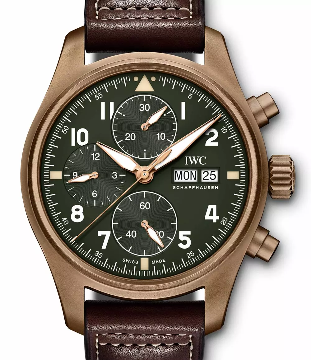 Ora e pilotit të IWC Chronograph Spitfire Bronze 28017_5