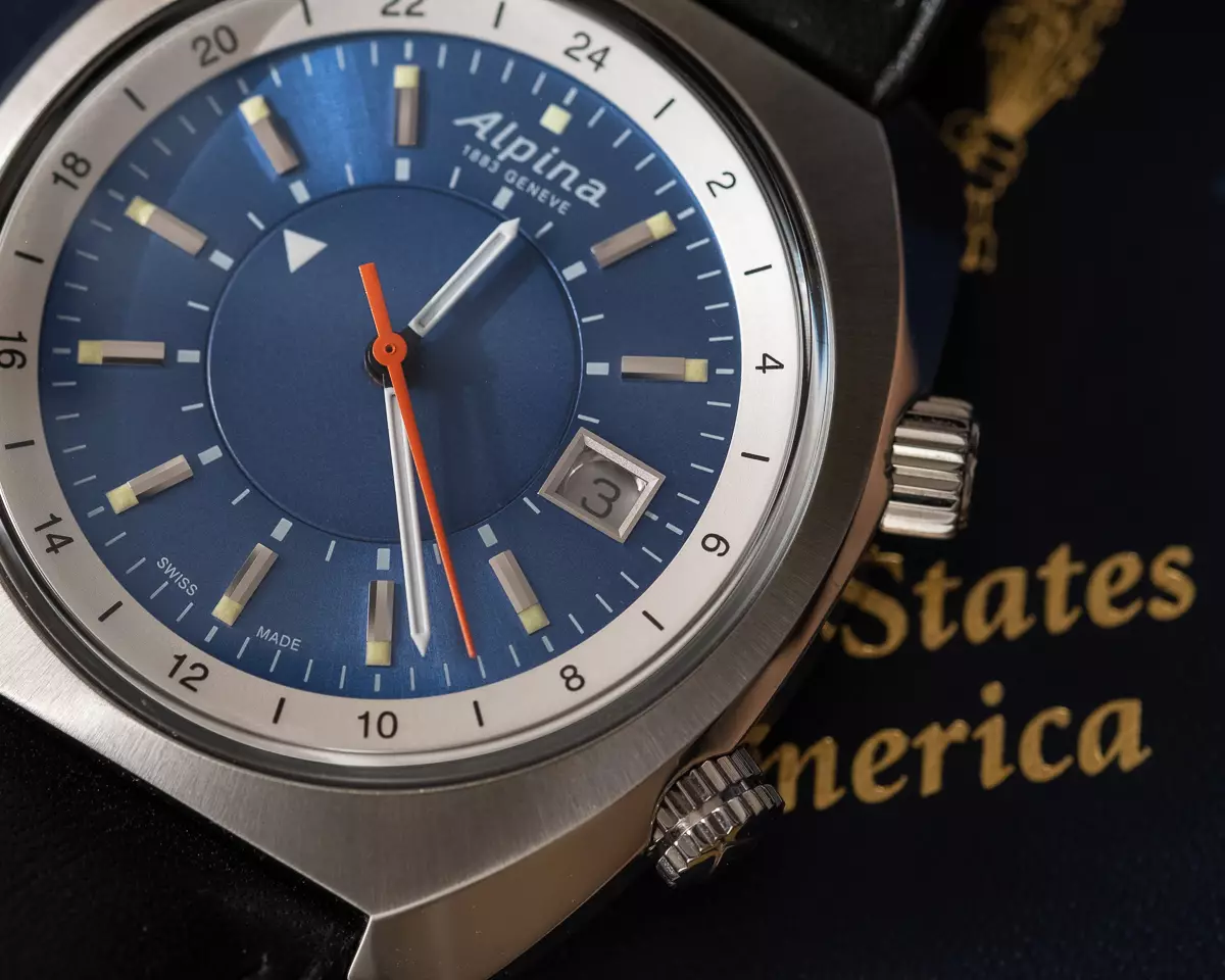 หน้าต่างวันที่ Alpina Startimer Pilot Heritage