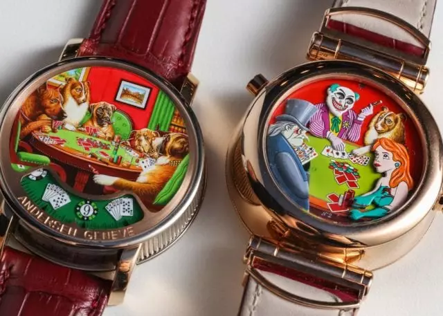 Konstantin Chaykin e Andersen Geneve Joker Automaton guardano le mani