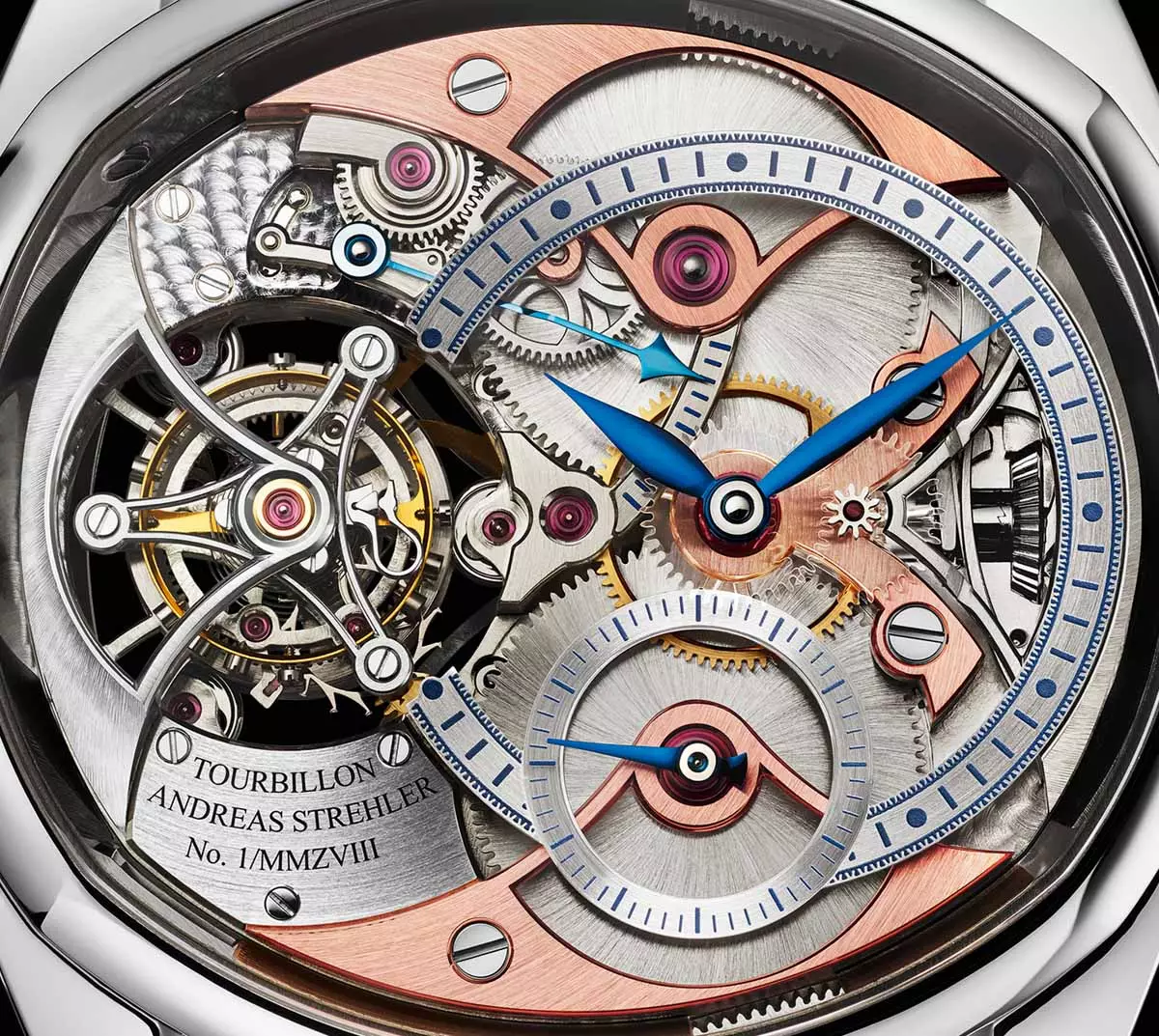 Andreas Strehler Transaxle Remontoir Tourbillon erlojua 2837_1