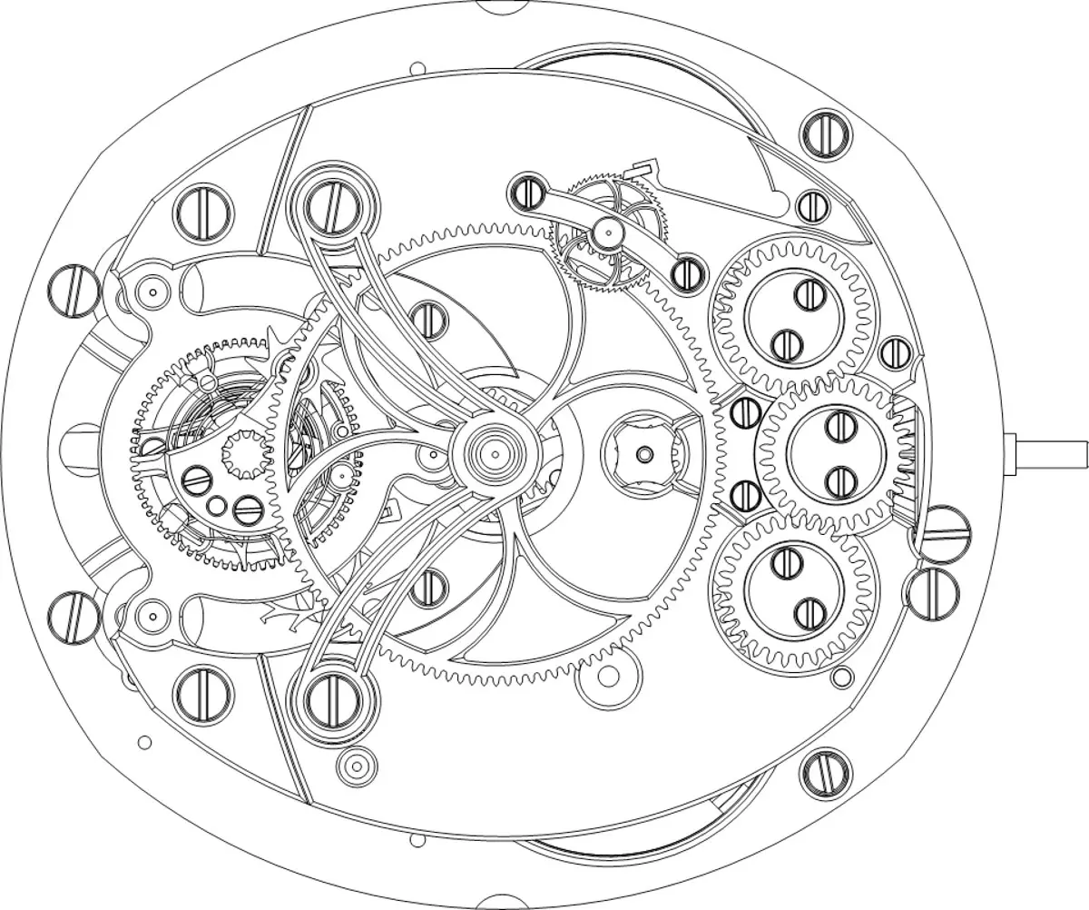 Andreas Strehler Transaxle Remontoir Tourbillon erlojua 2837_5