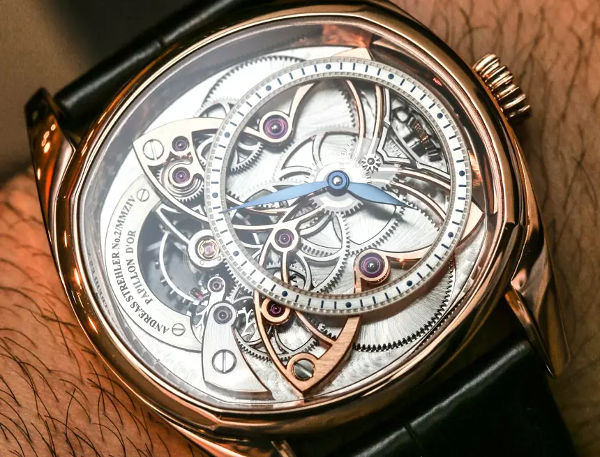 Trên tay chiếc đồng hồ Andreas Strehler Papillon d'Or