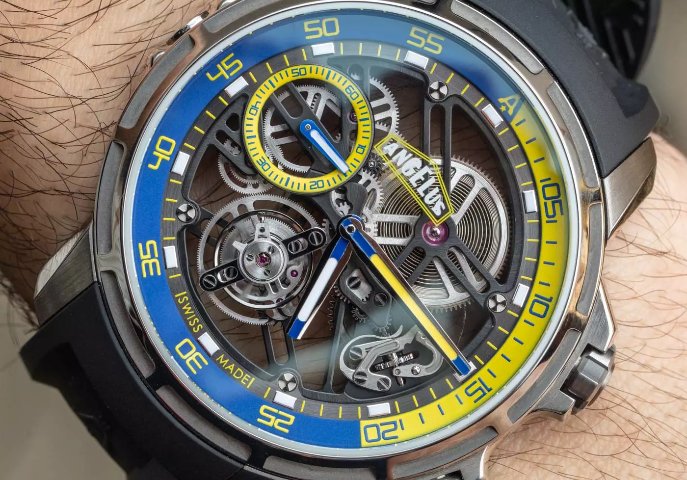 Adolygiad Gwylio Deifiwr Angelus U51 Tourbillon 2842_13