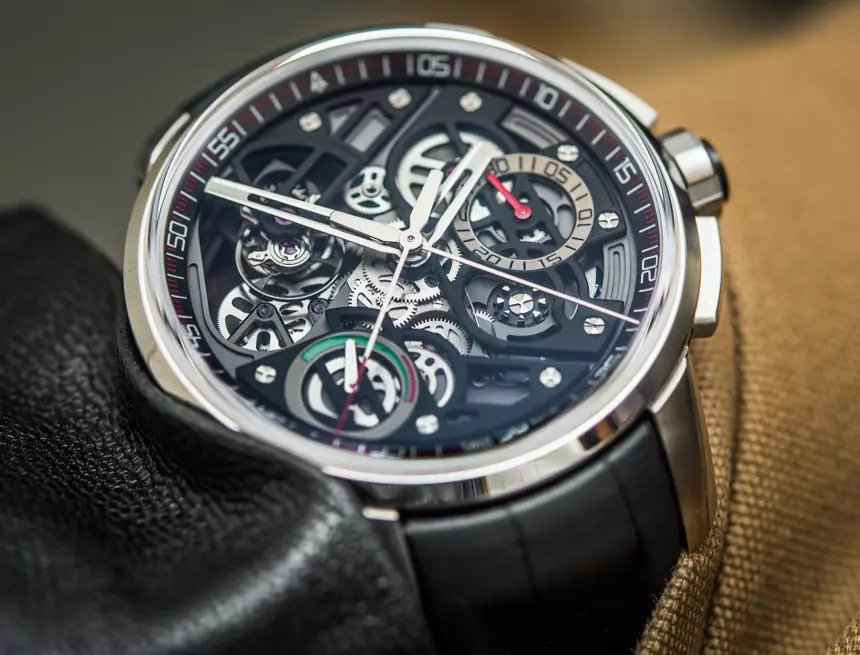 Angelus U30 Tourbillon Rattrapante ඔරලෝසුව අත්-ඔන්