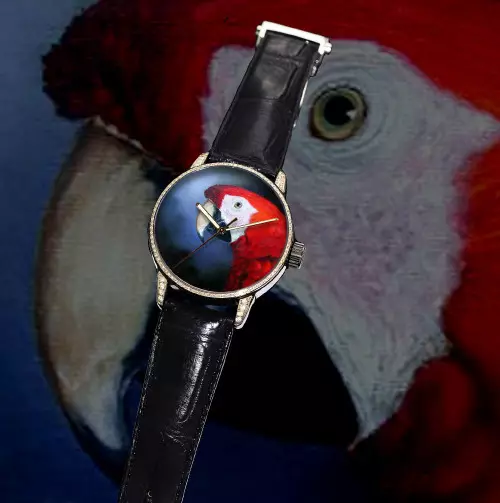 Angular Momentum Eglomisé The Animal Portrait & Exotic Birds Collection Watches James List හි ඇත