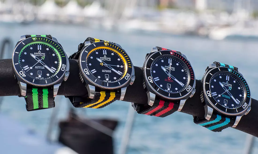 Nova coleção de relógios Anonimo Nautilo NATO coloridos 2874_10