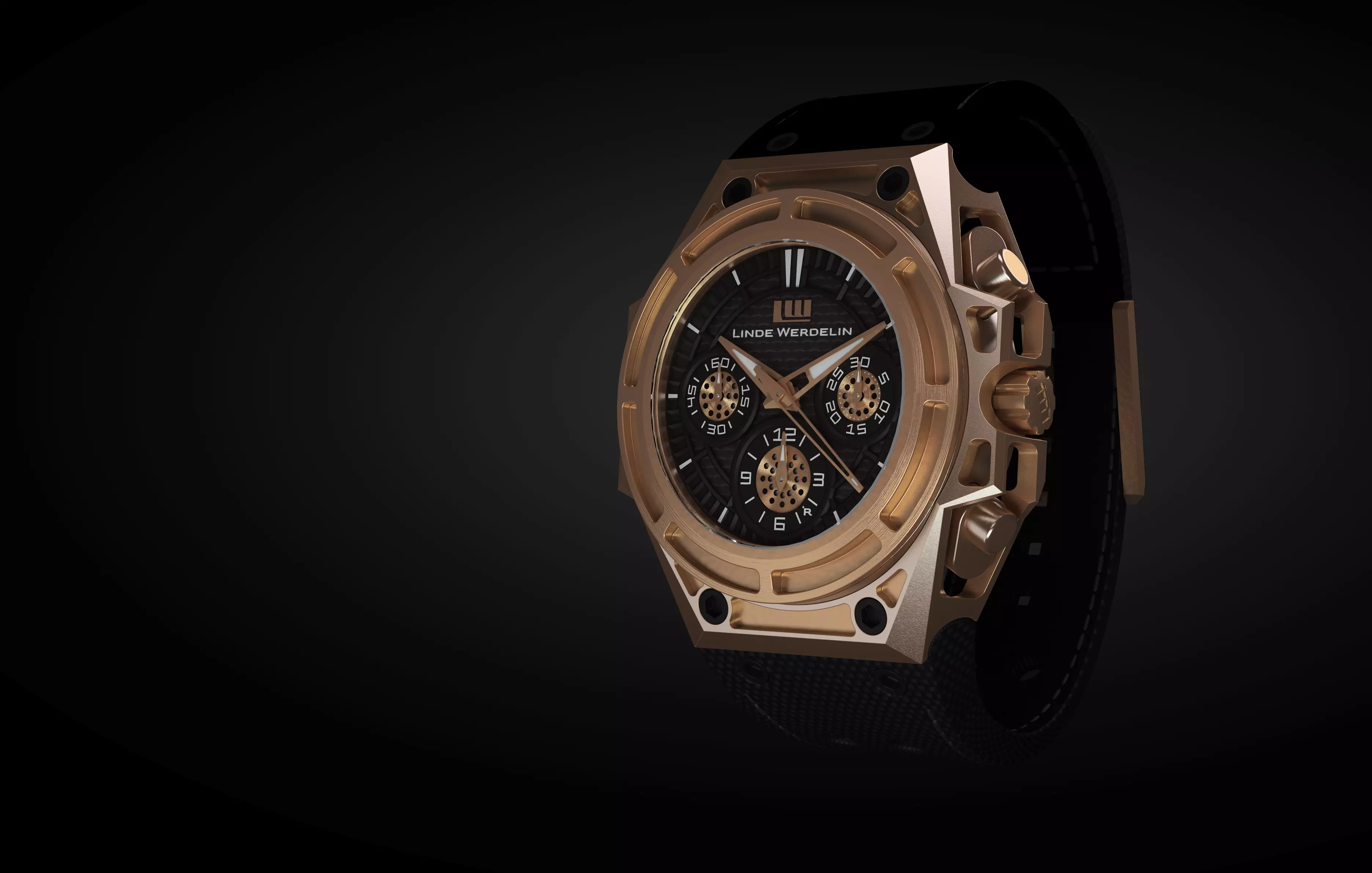 Linde Werdelin SpidoSpeed 골드 시계 29178_3