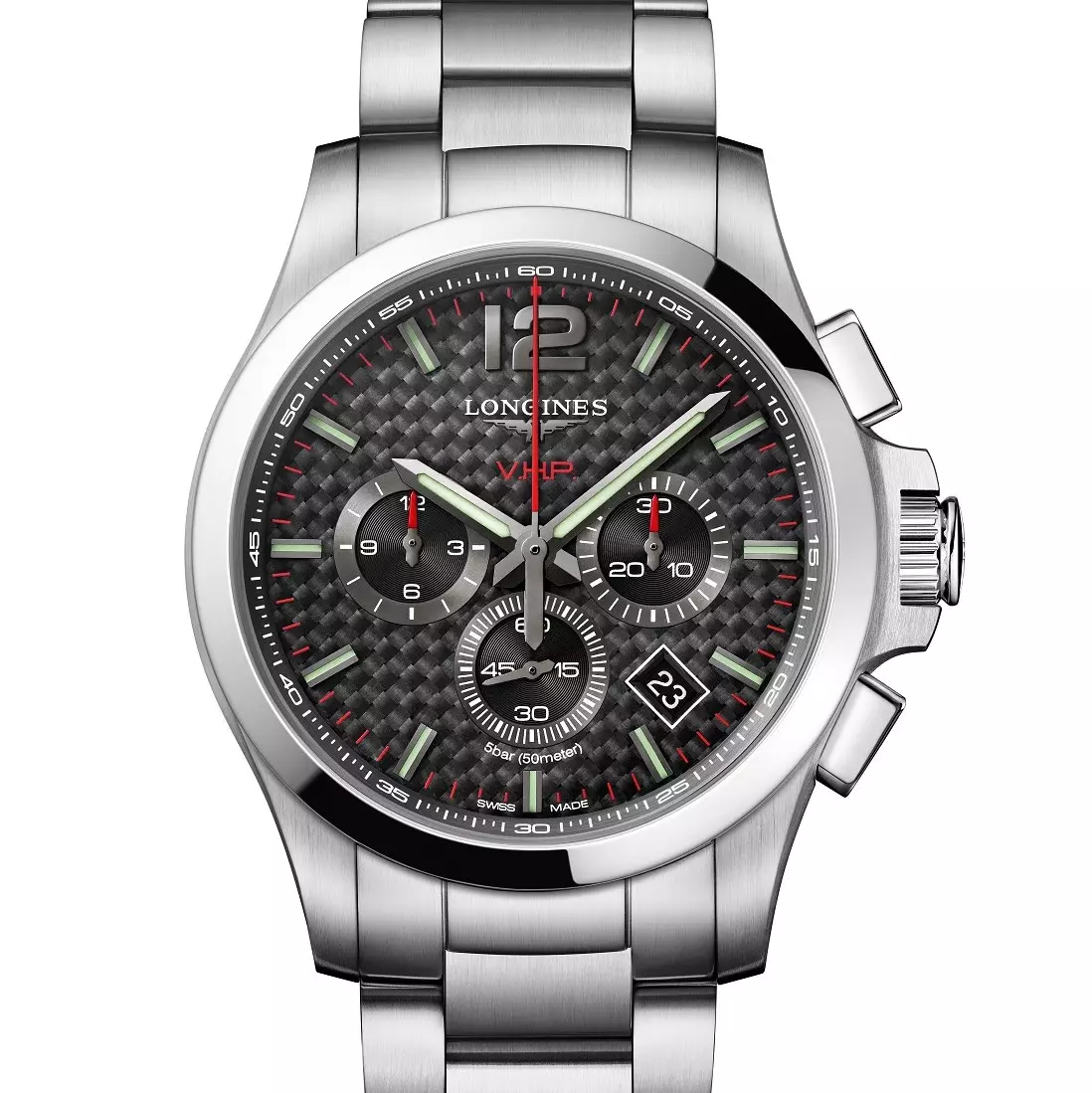 Longines Conquest VHP Chronograph มุมมองด้านหน้า